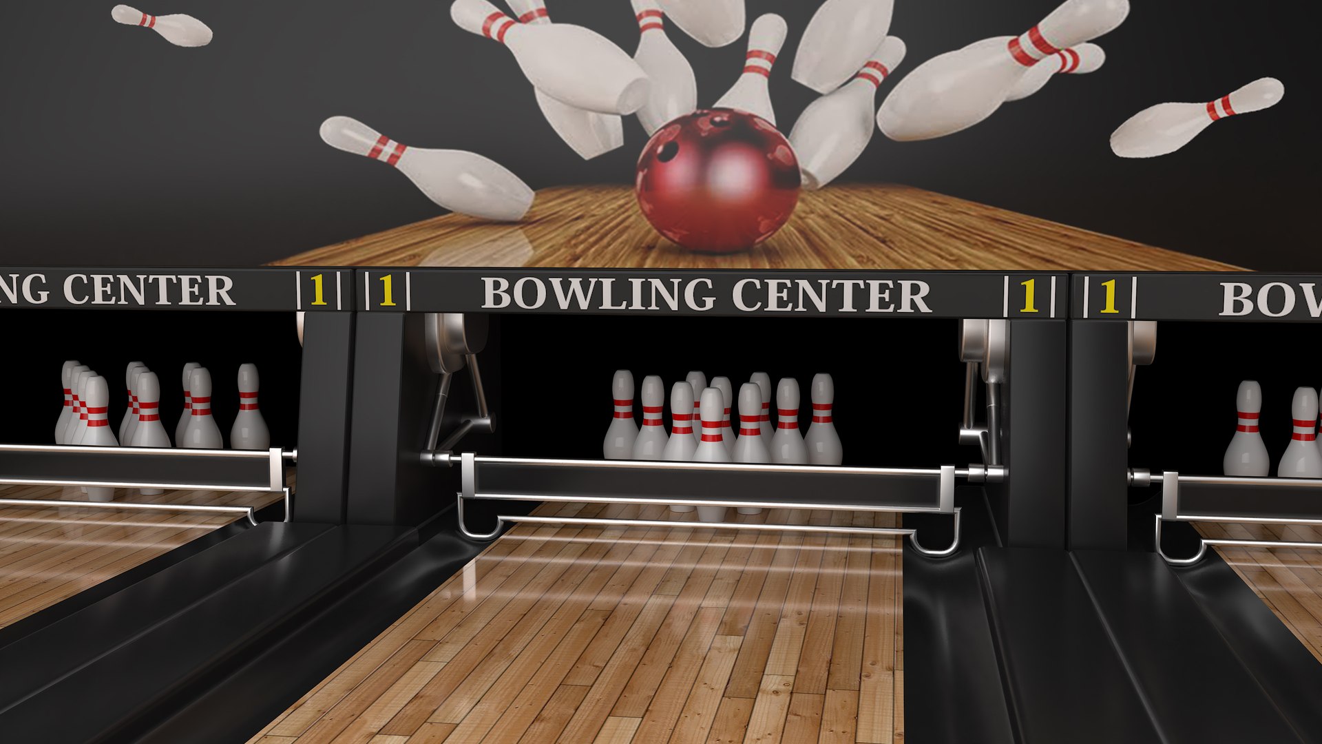 Bowling Lane Model - TurboSquid 2257800