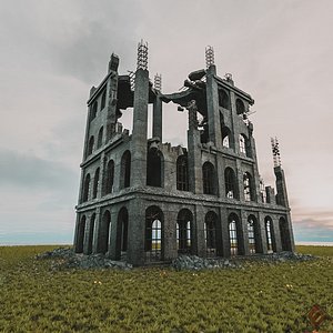 Download 3D Destroyed Building Blender Models - TurboSquid