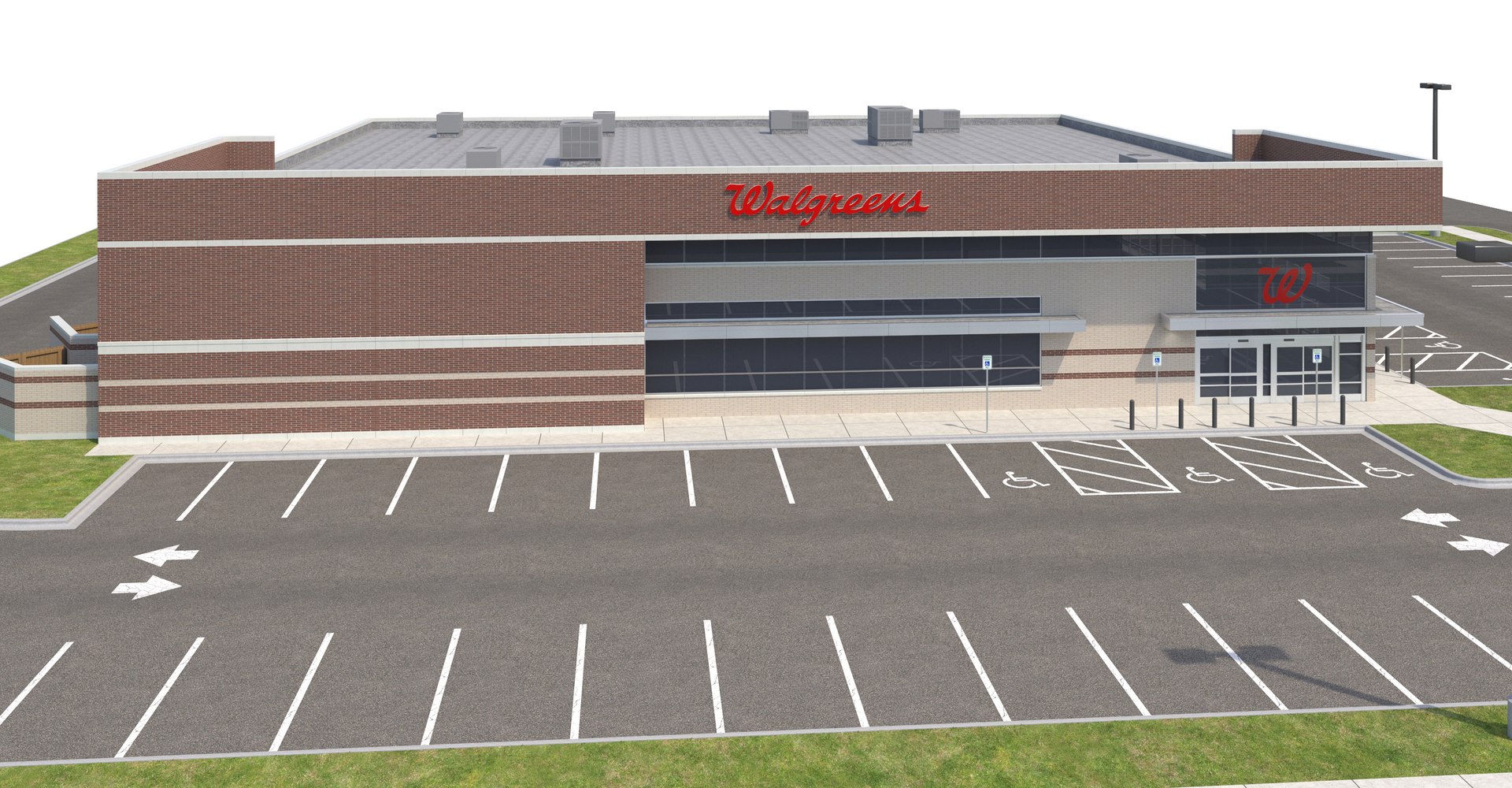 Retail-156 Walgreens With Site 3D Model - TurboSquid 1783637