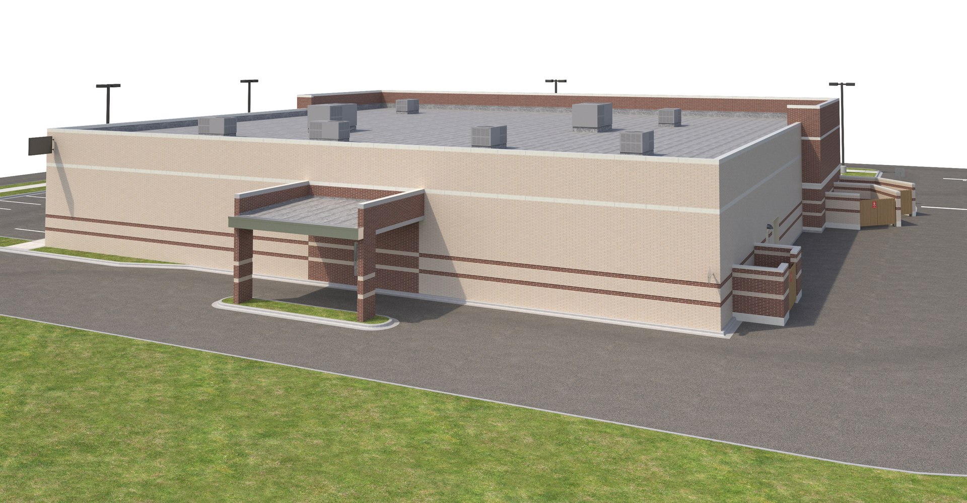 Retail-156 Walgreens With Site 3D Model - TurboSquid 1783637