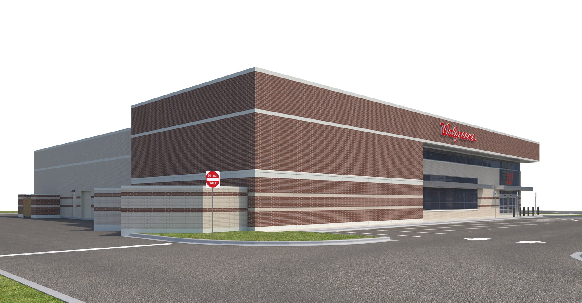 Retail-156 Walgreens With Site 3D Model - TurboSquid 1783637