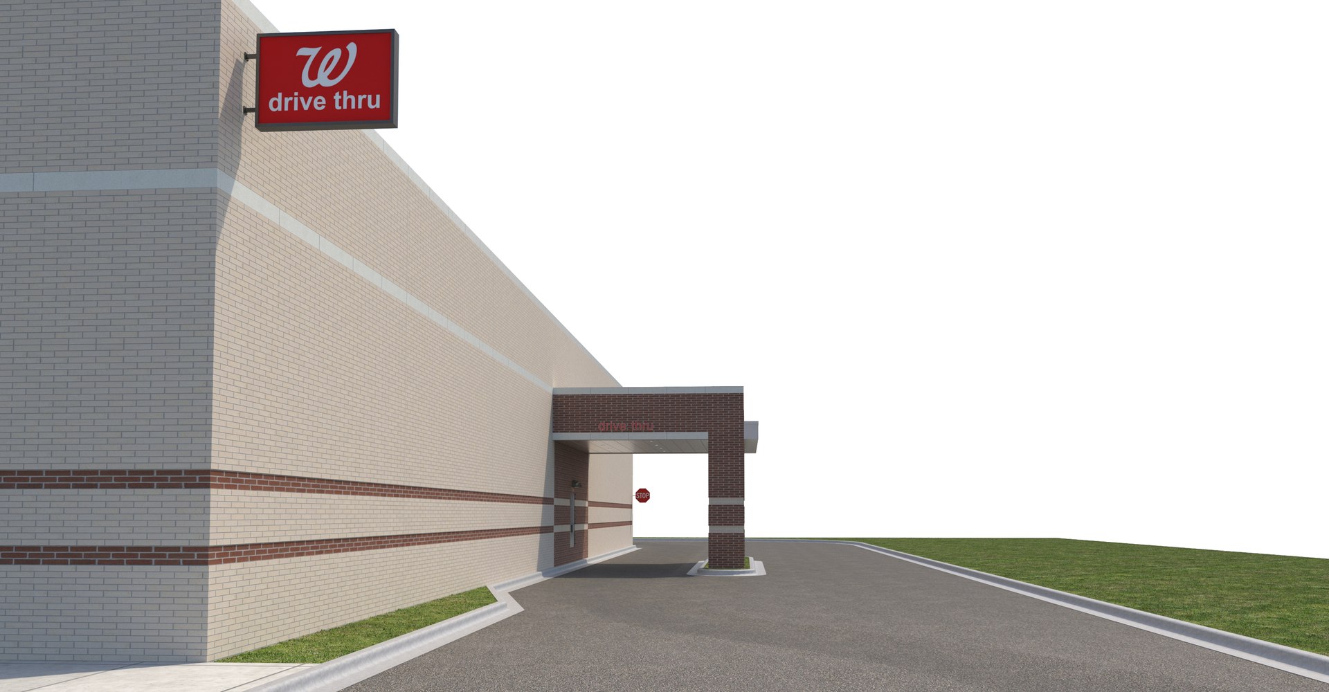 Retail-156 Walgreens With Site 3D Model - TurboSquid 1783637