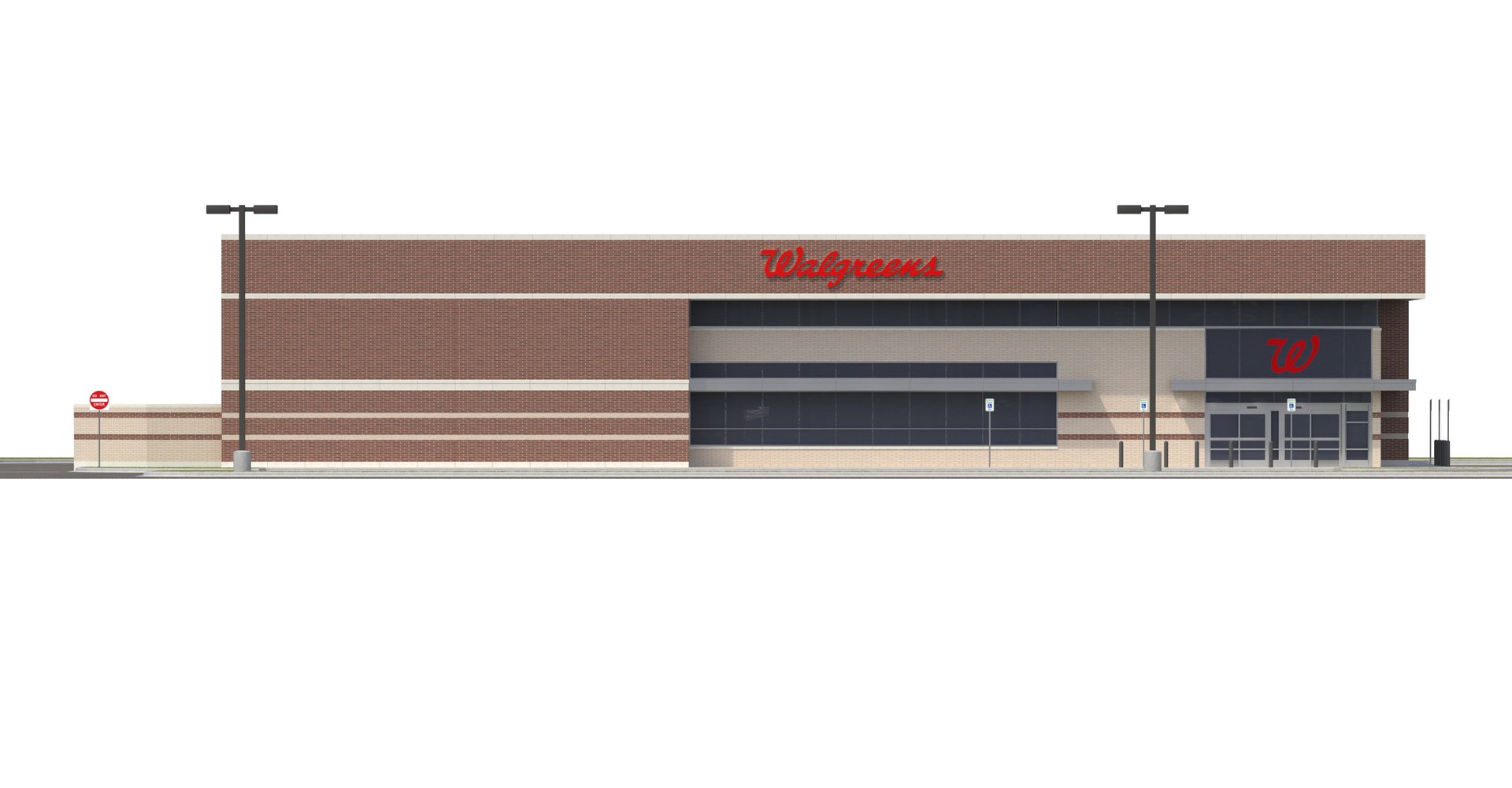 Retail-156 Walgreens With Site 3D Model - TurboSquid 1783637
