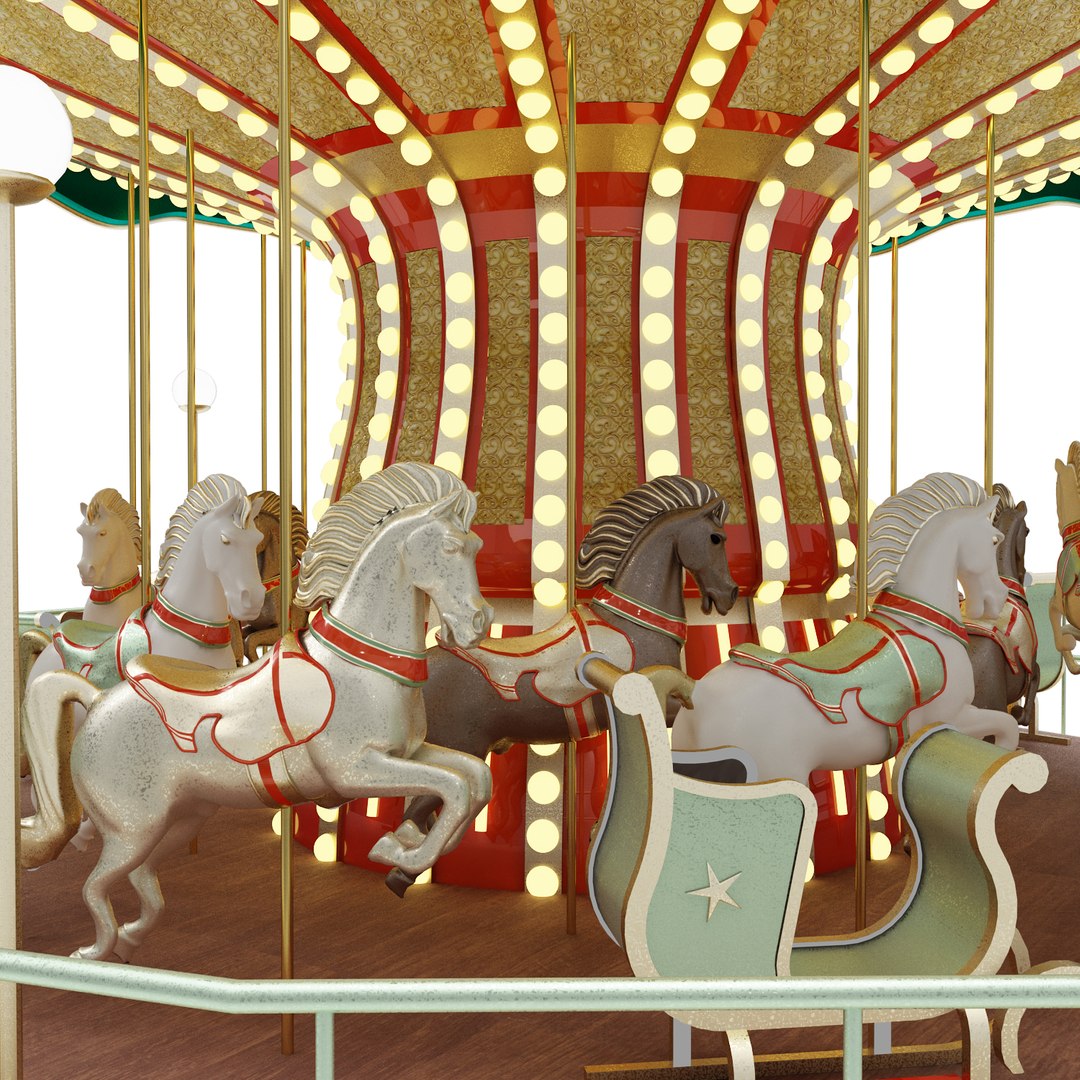 3d Carousel Toy Atlkarunca Model