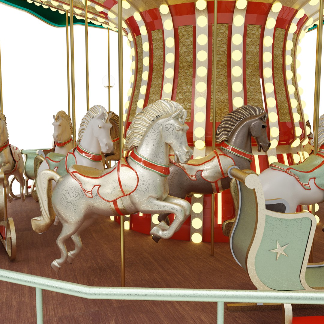 3d Carousel Toy Atlkarunca Model
