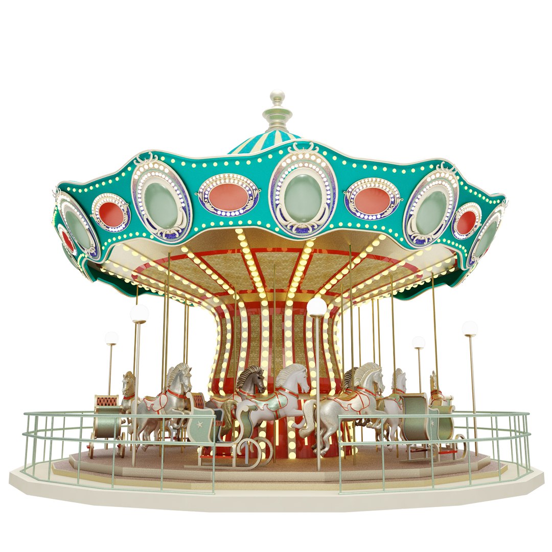 3d Carousel Toy Atlkarunca Model