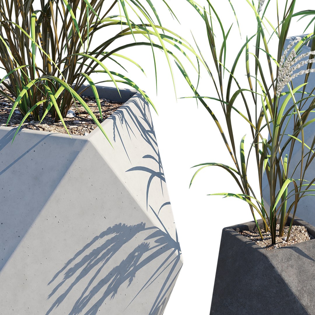 Faceted Modern Fiberstone 3D Model - TurboSquid 2030769