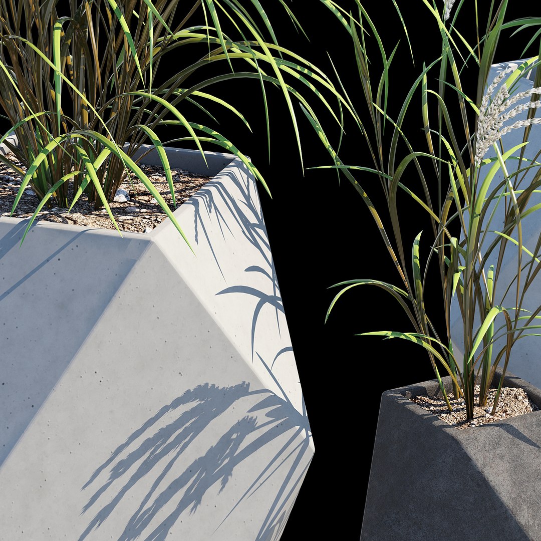 Faceted Modern Fiberstone 3D Model - TurboSquid 2030769