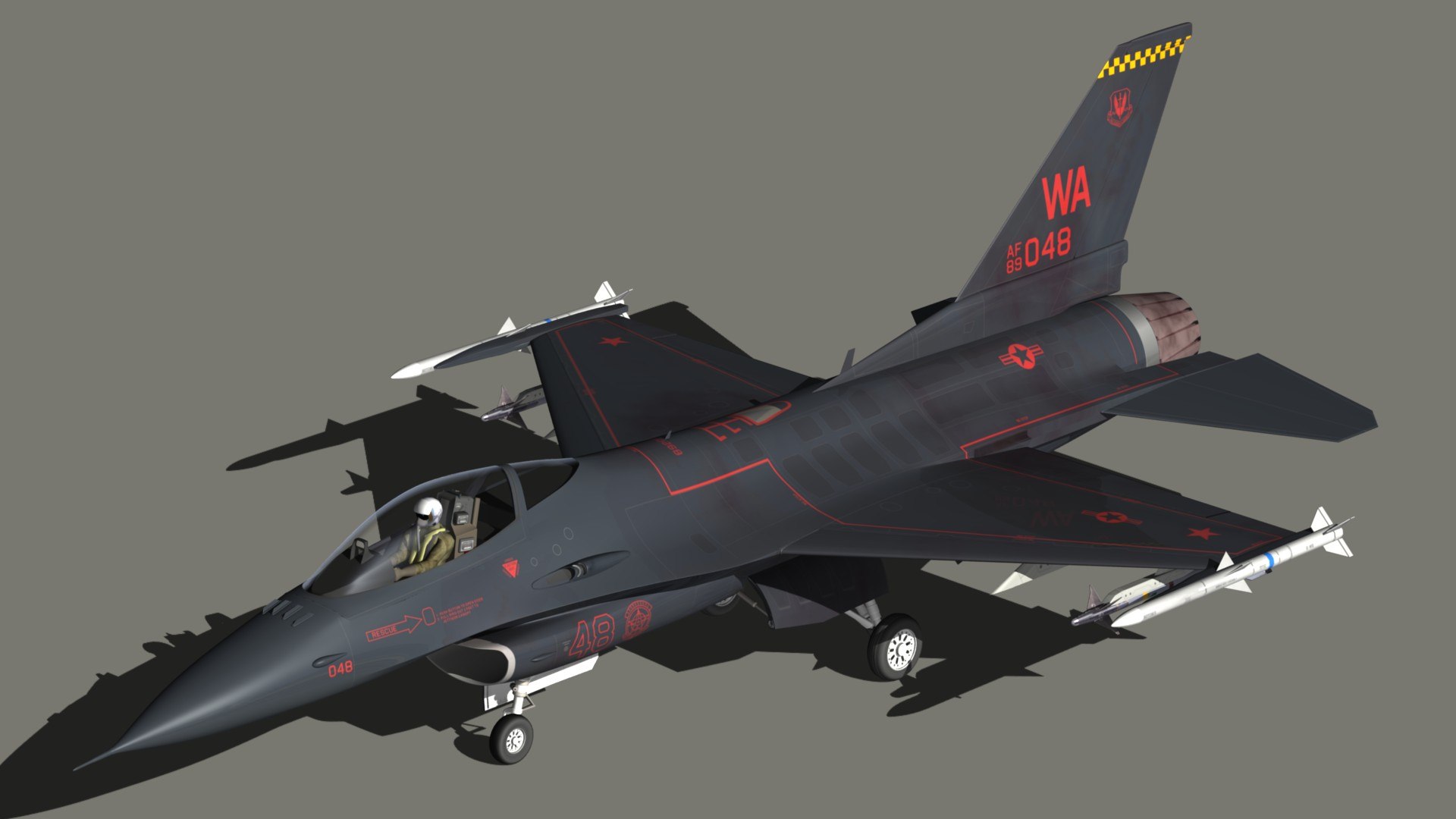 F16 64th Aggressor Squadron 3D model - TurboSquid 1743397