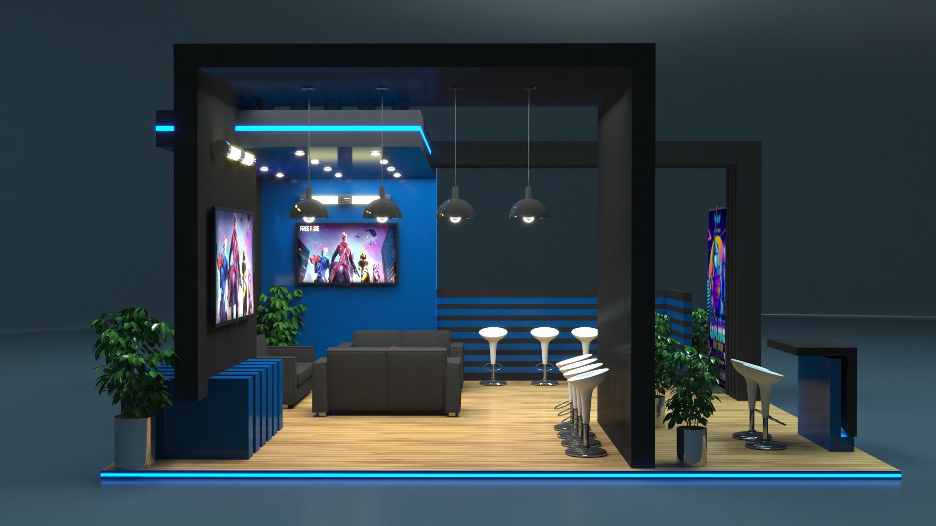 Exhibition Stall 3d Model 3D Model - TurboSquid 2143093