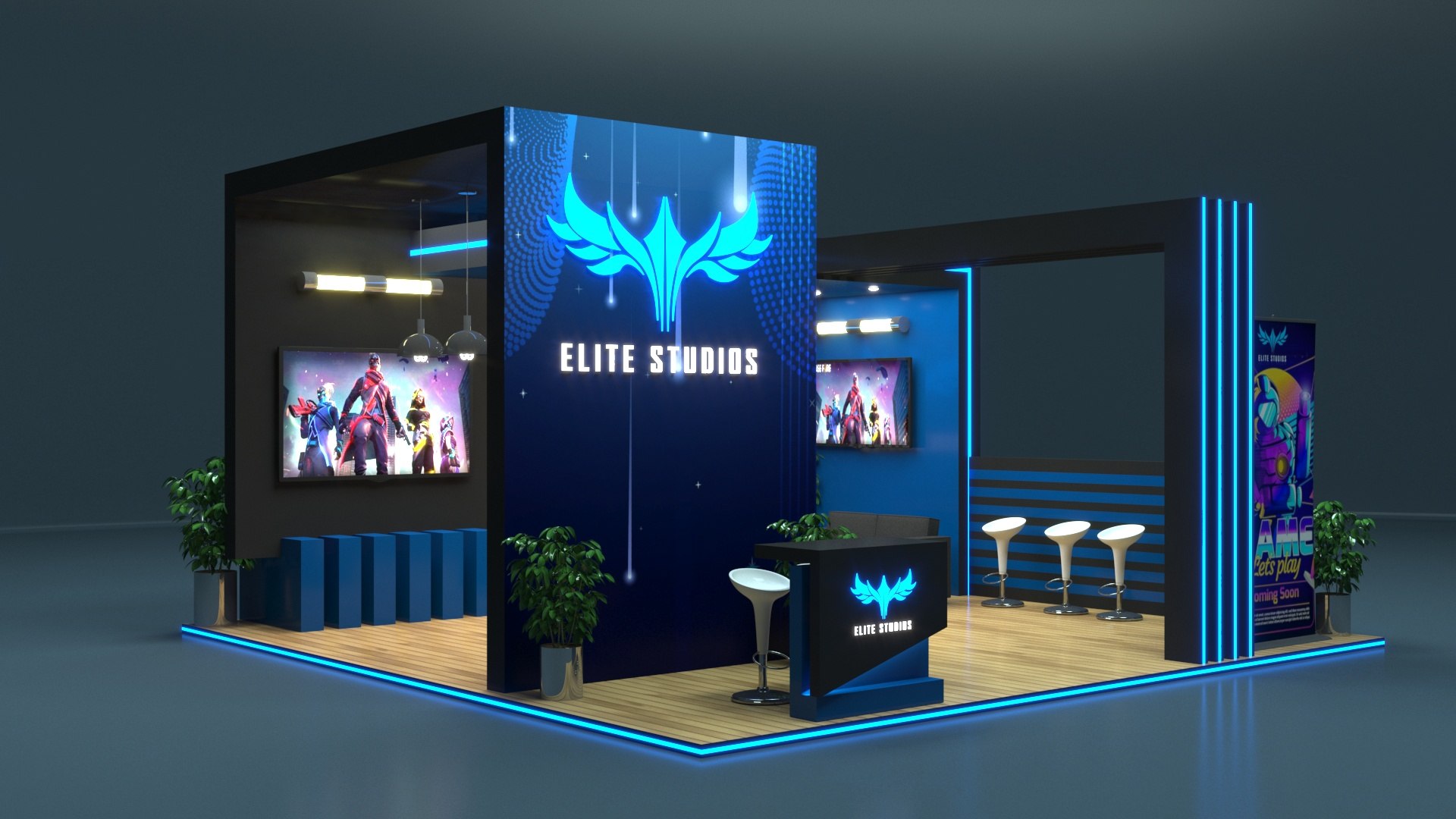 Exhibition Stall 3d Model 3D Model - TurboSquid 2143093