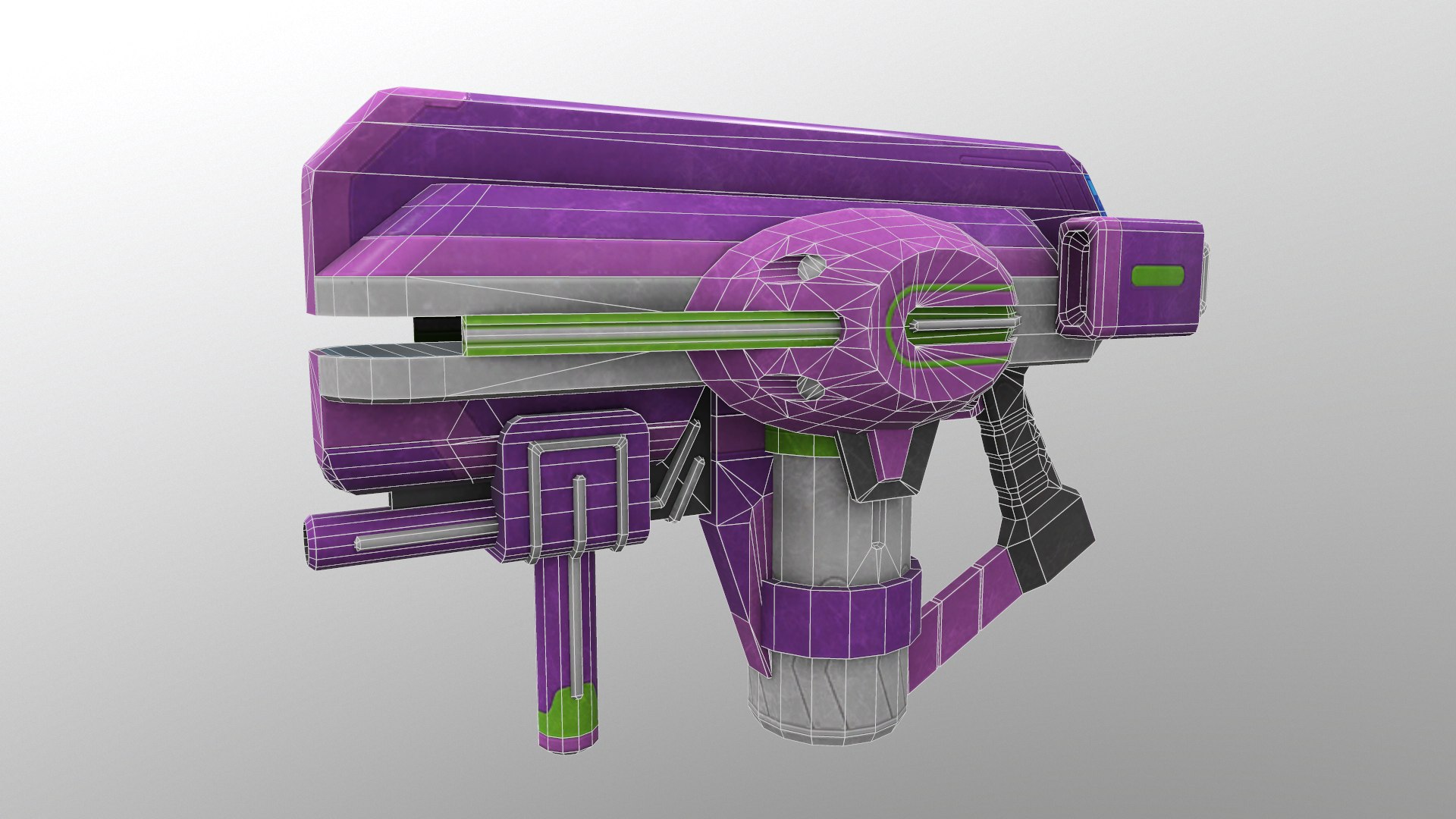3D Disc Machine Gun Level 6 Model - TurboSquid 2190974