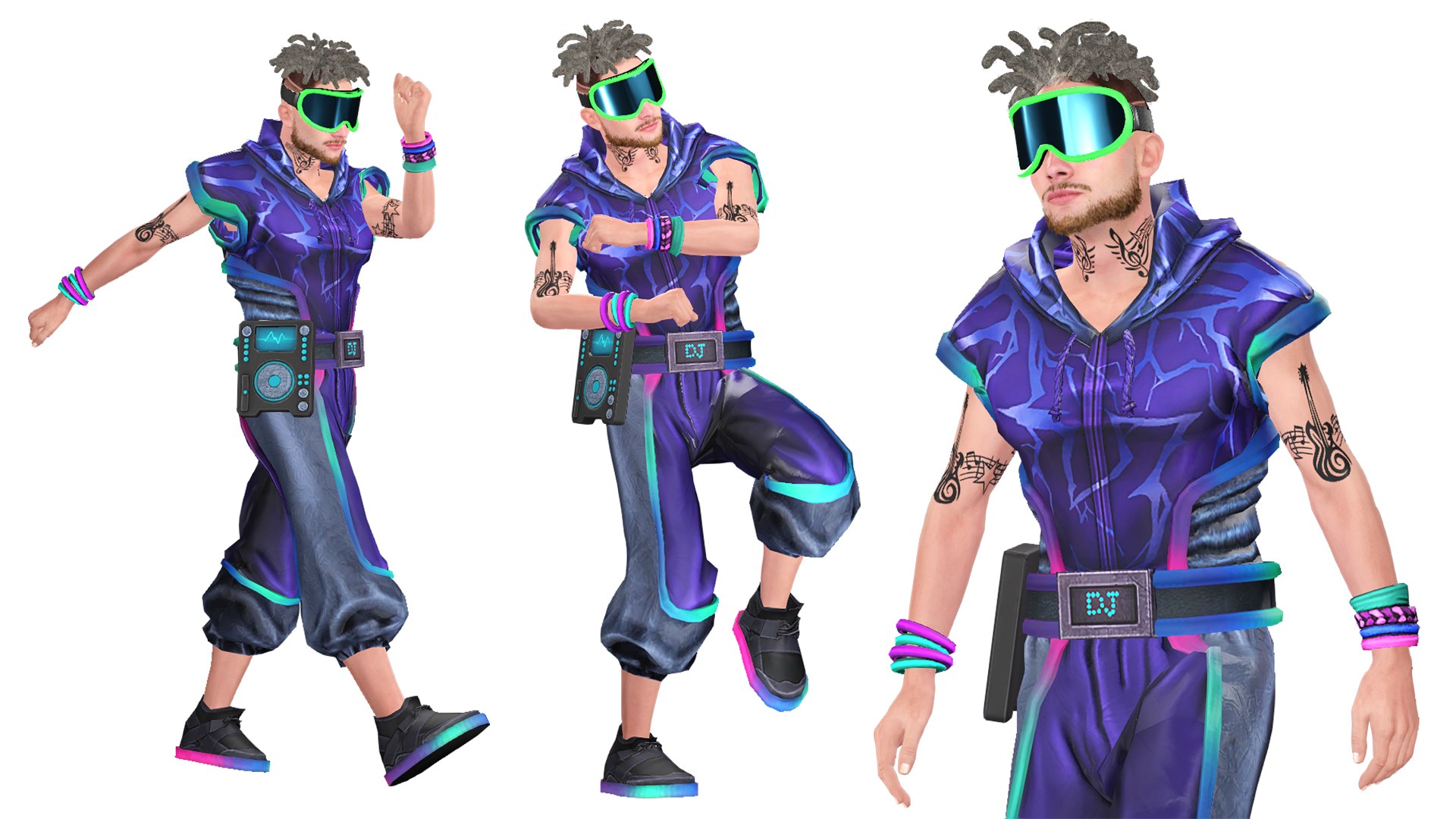 3D Realistic Rigged DJ Dancer Man Character 3D Model Model - TurboSquid ...