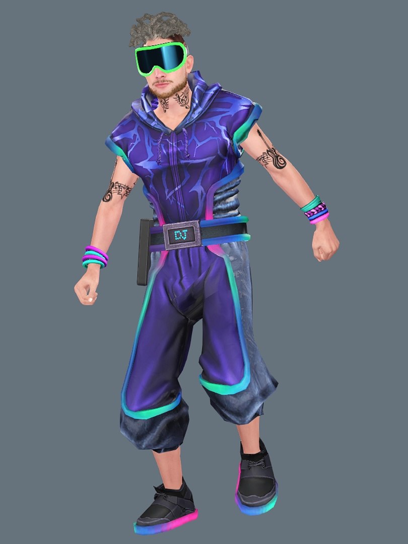3D Realistic Rigged DJ Dancer Man Character 3D Model Model - TurboSquid ...