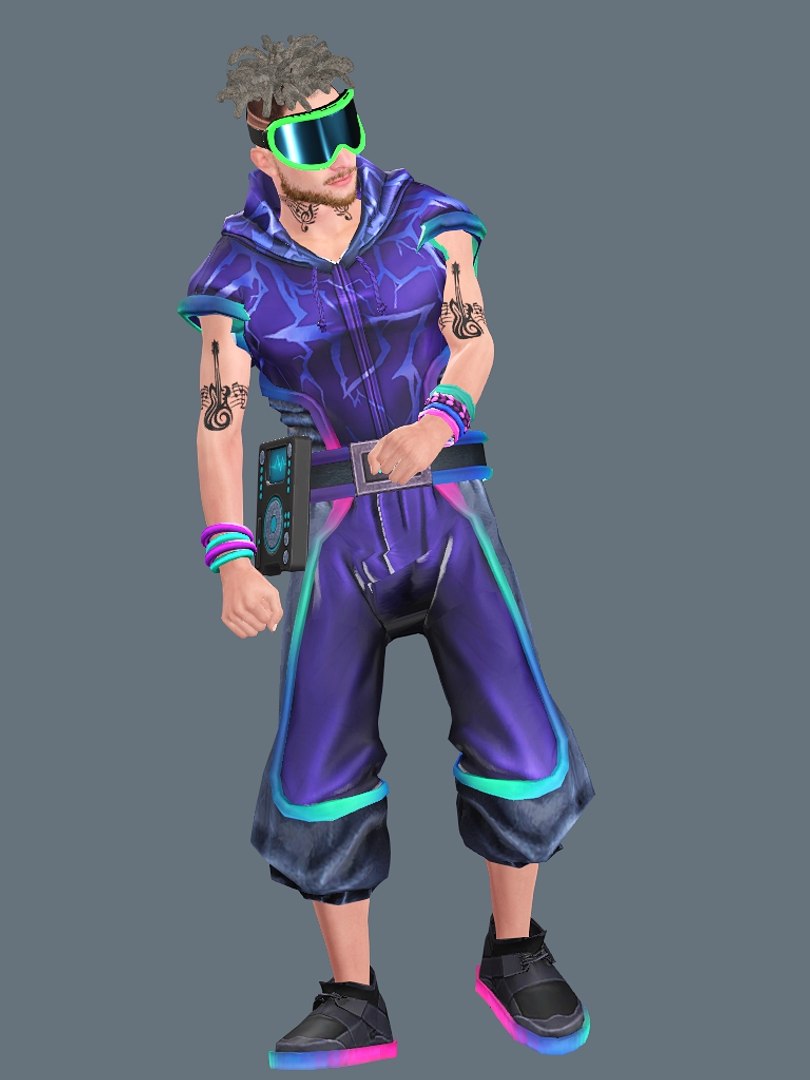 3D Realistic Rigged DJ Dancer Man Character 3D Model Model - TurboSquid ...