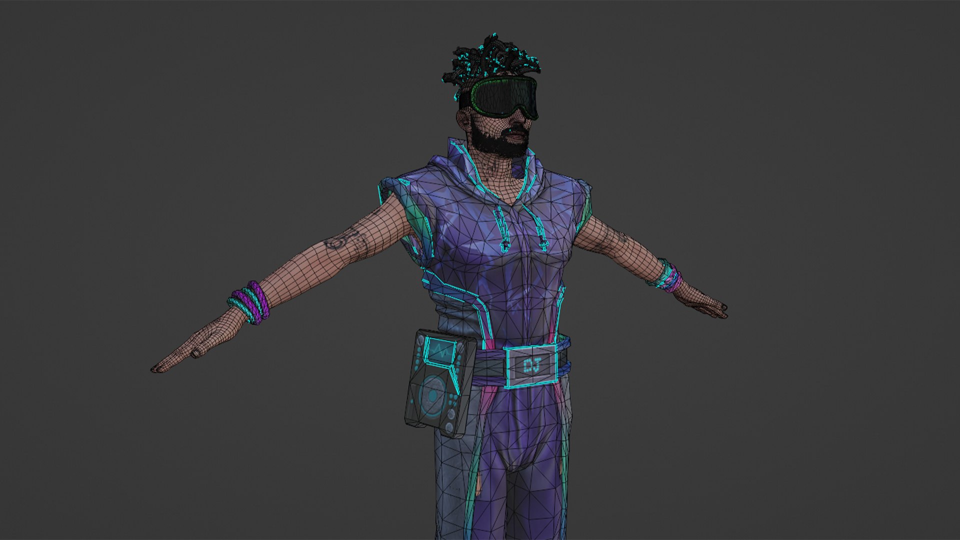 3D Realistic Rigged DJ Dancer Man Character 3D Model Model - TurboSquid ...