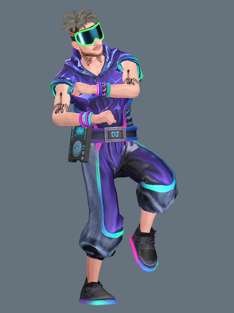 3D Realistic Rigged DJ Dancer Man Character 3D Model Model - TurboSquid ...