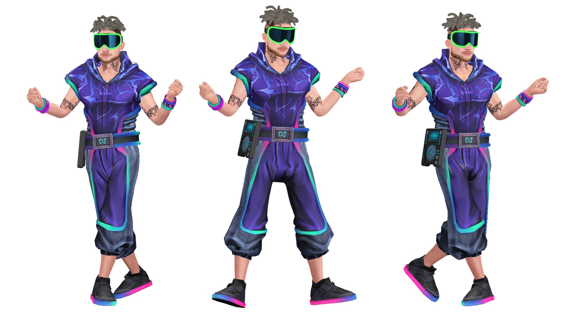 3D Realistic Rigged DJ Dancer Man Character 3D Model Model - TurboSquid ...