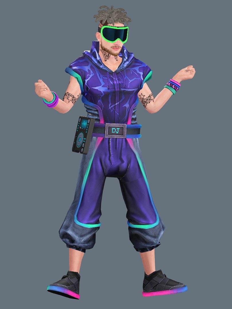 3D Realistic Rigged DJ Dancer Man Character 3D Model Model - TurboSquid ...