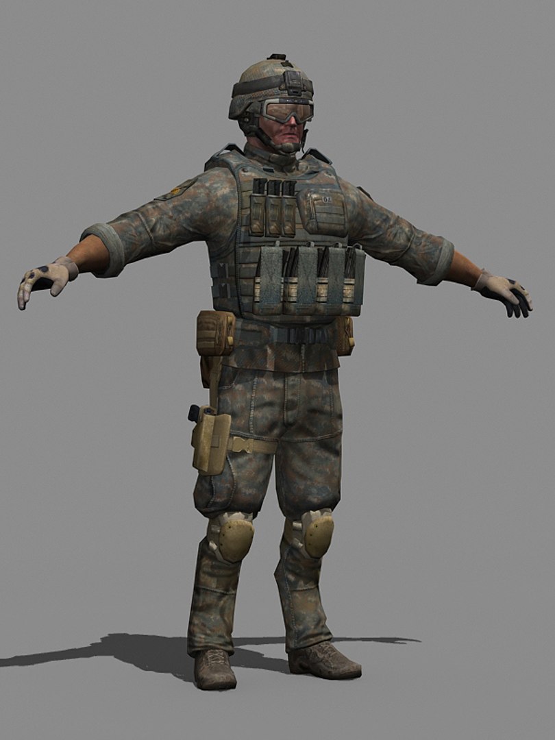 Military Human 3d Max