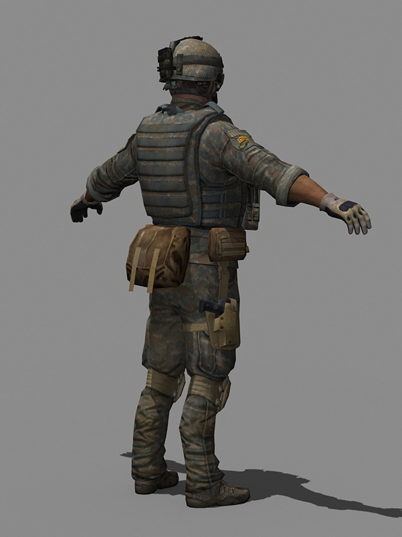 Military Human 3d Max