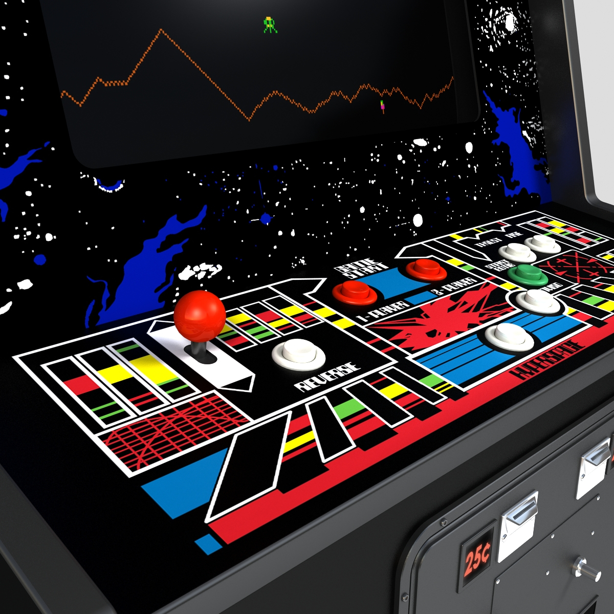 3d defender arcade model