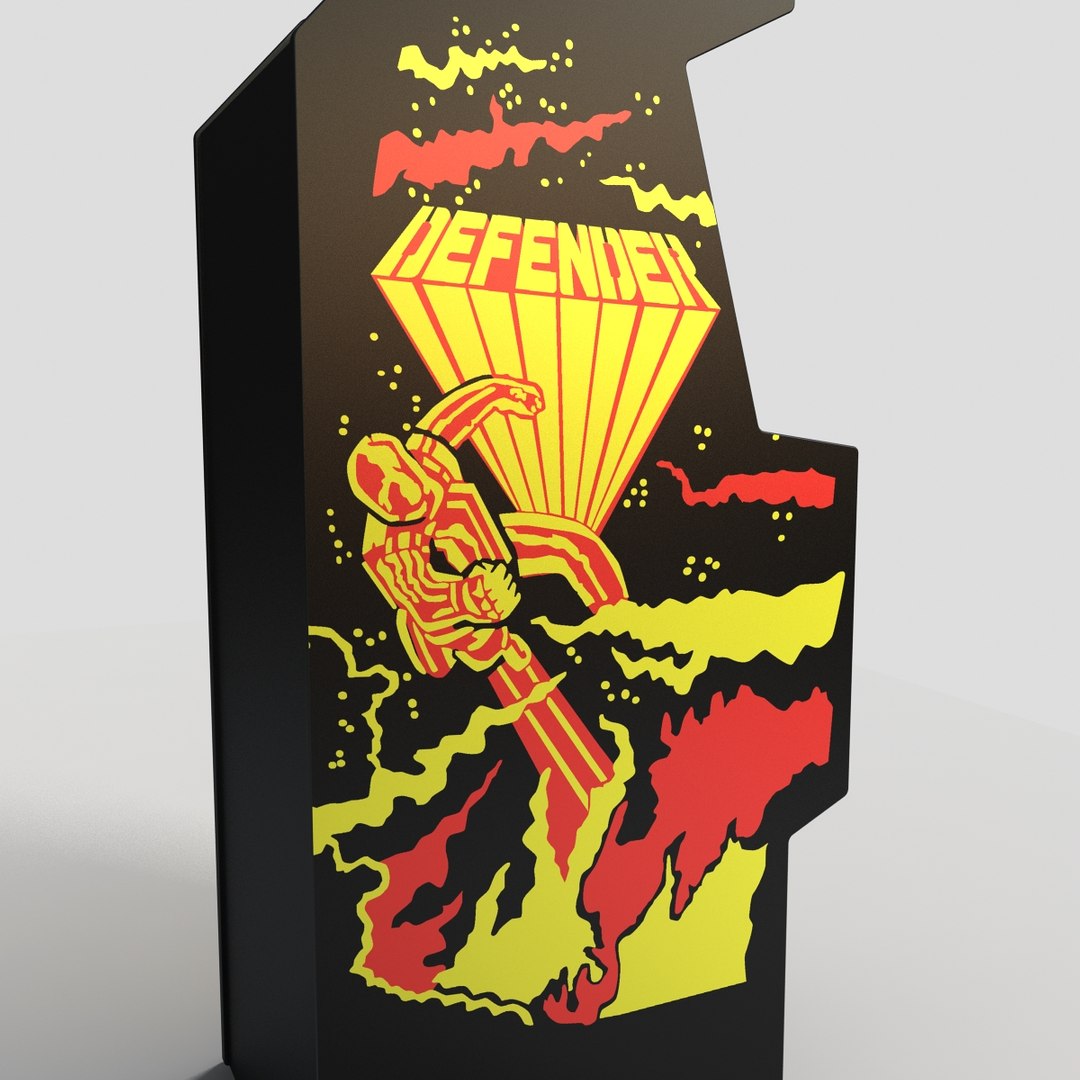 3d Defender Arcade Model