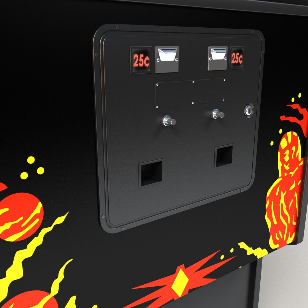 3d Defender Arcade Model