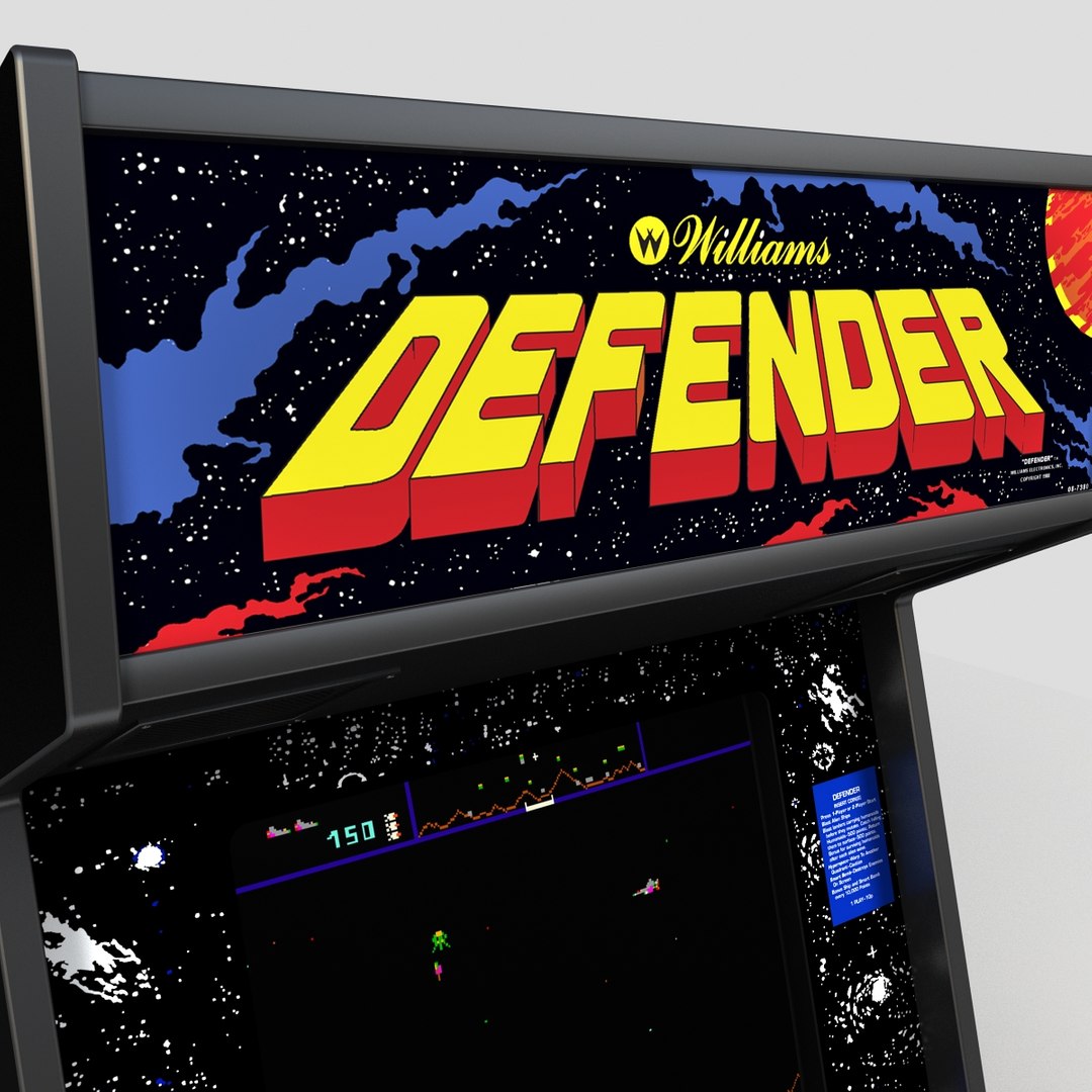 3d Defender Arcade Model