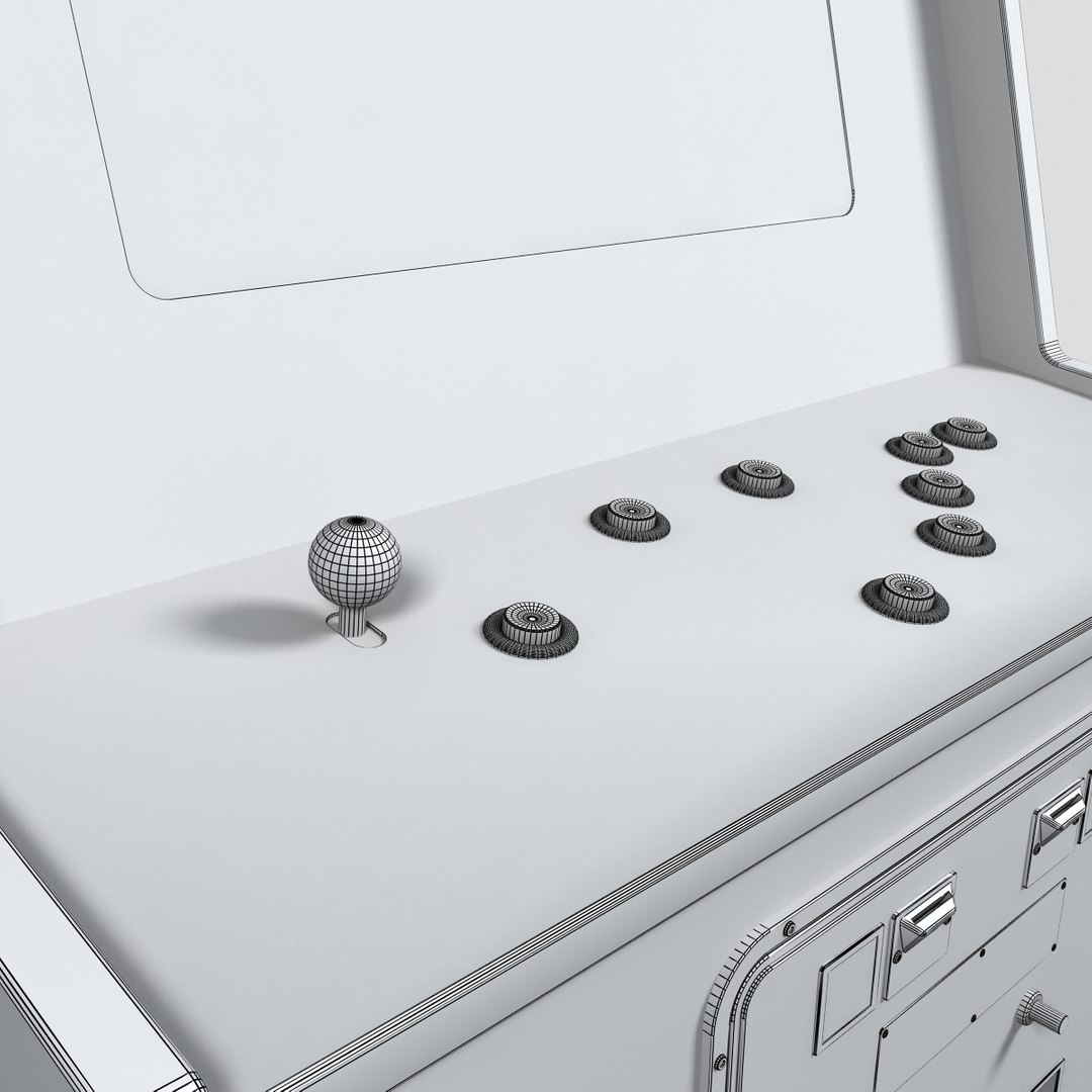 3d Defender Arcade Model