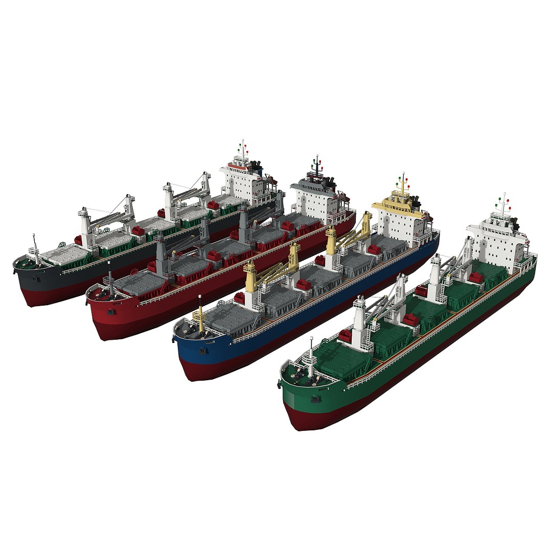 3D Model LowPoly Panamax Bulk Carrier - TurboSquid 1903698
