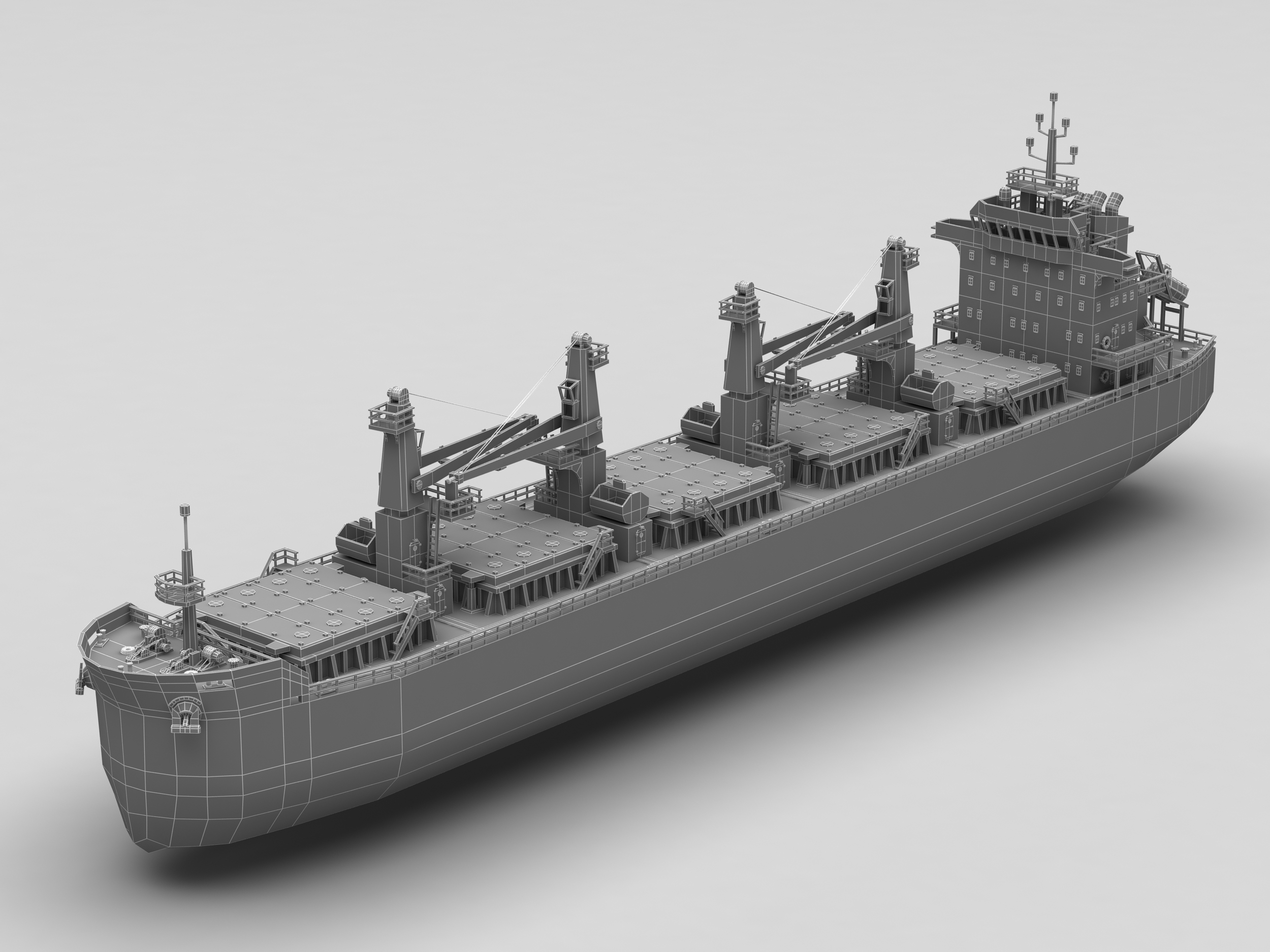 3D model LowPoly Panamax Bulk Carrier - TurboSquid 1903698