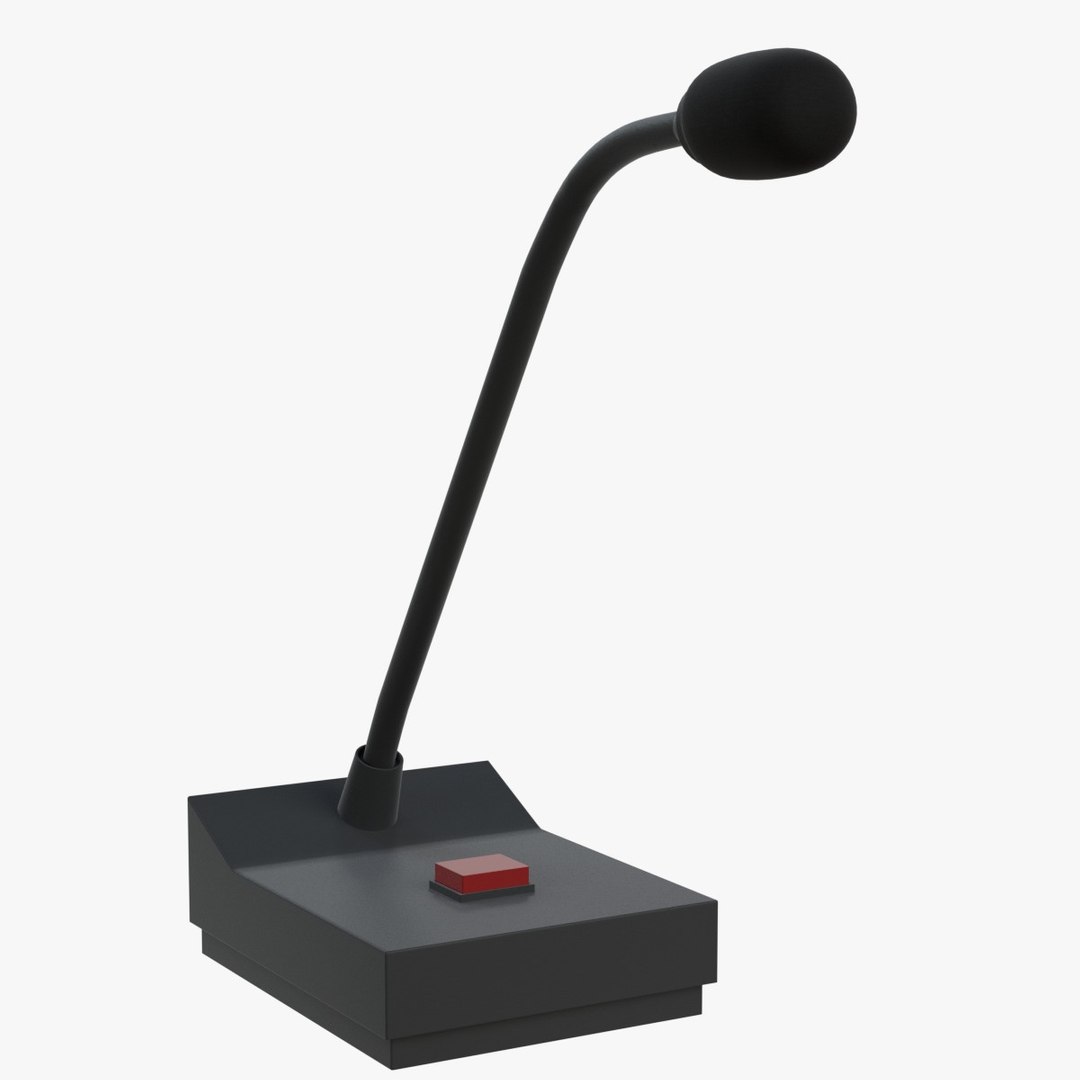 Intercom microphone 3D model - TurboSquid 1557180