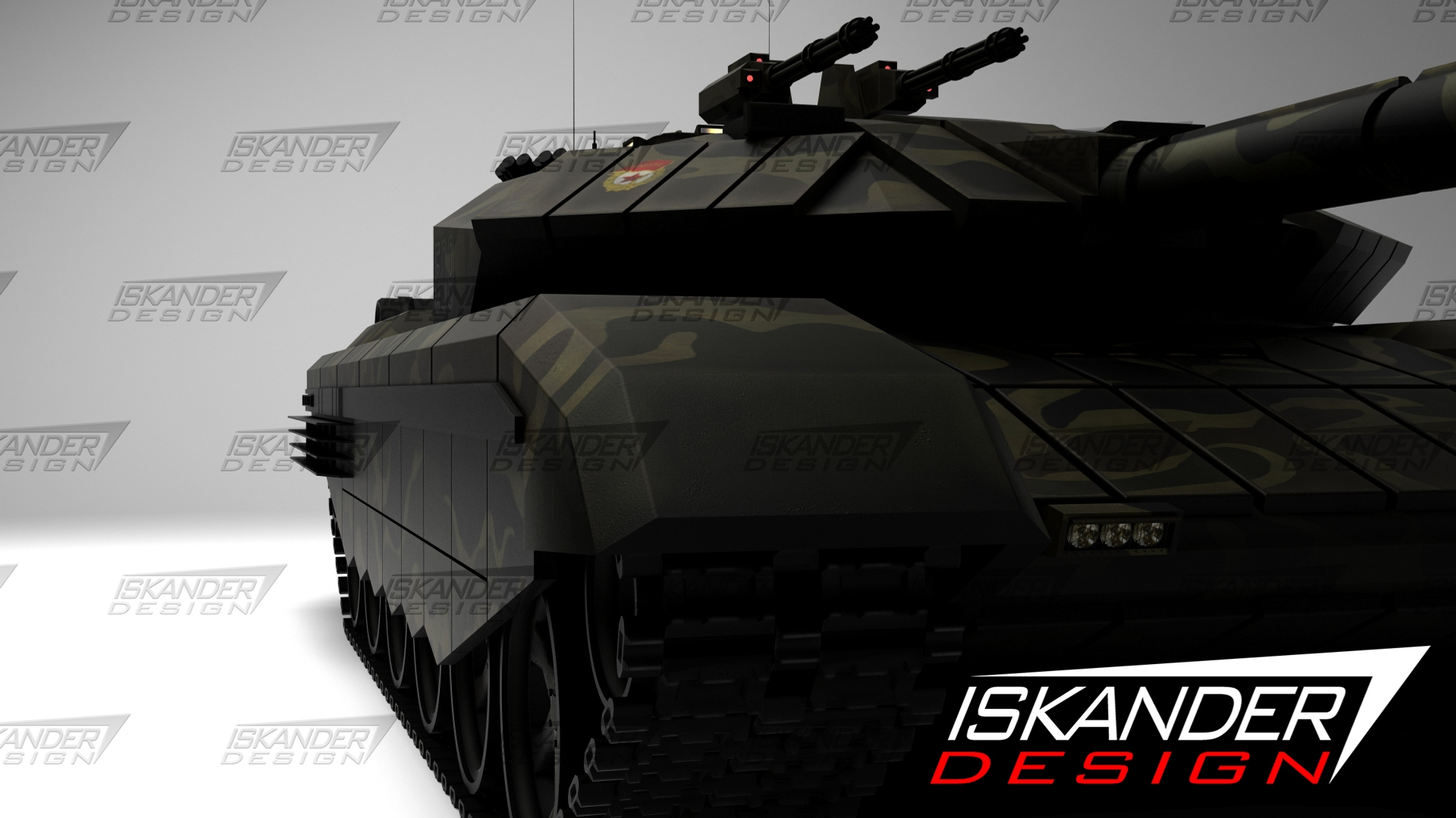 3d model iskander-3m armata russian battle