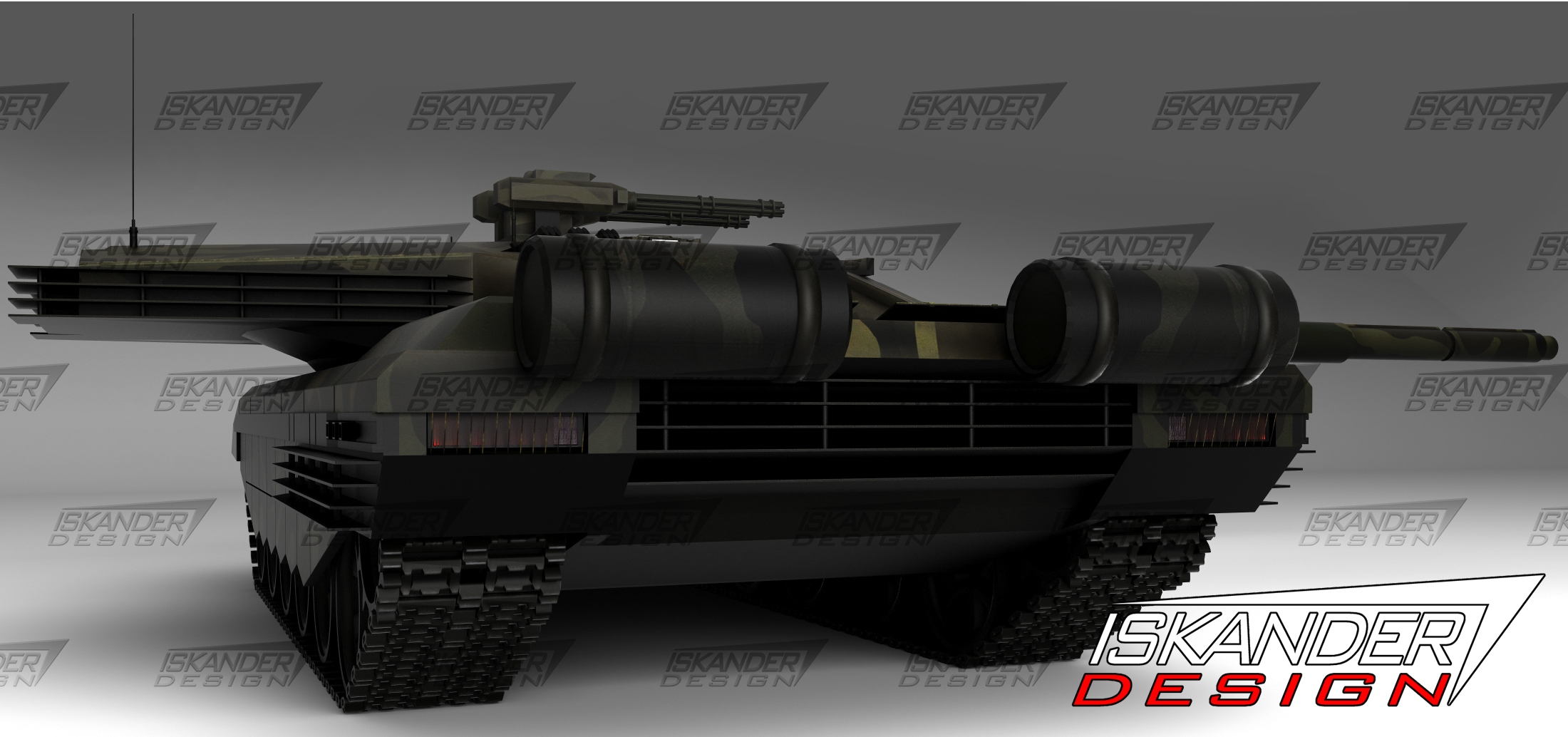 3d model iskander-3m armata russian battle