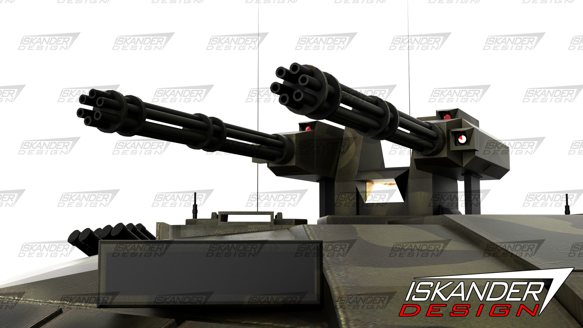 3d model iskander-3m armata russian battle