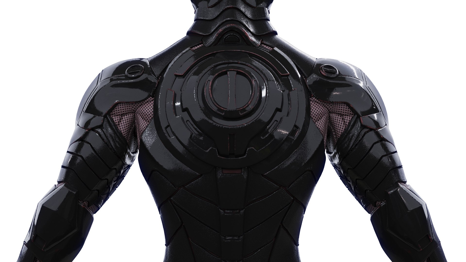 Concept Futuristic Soldier In Black Armor 3D Model - TurboSquid 2254982