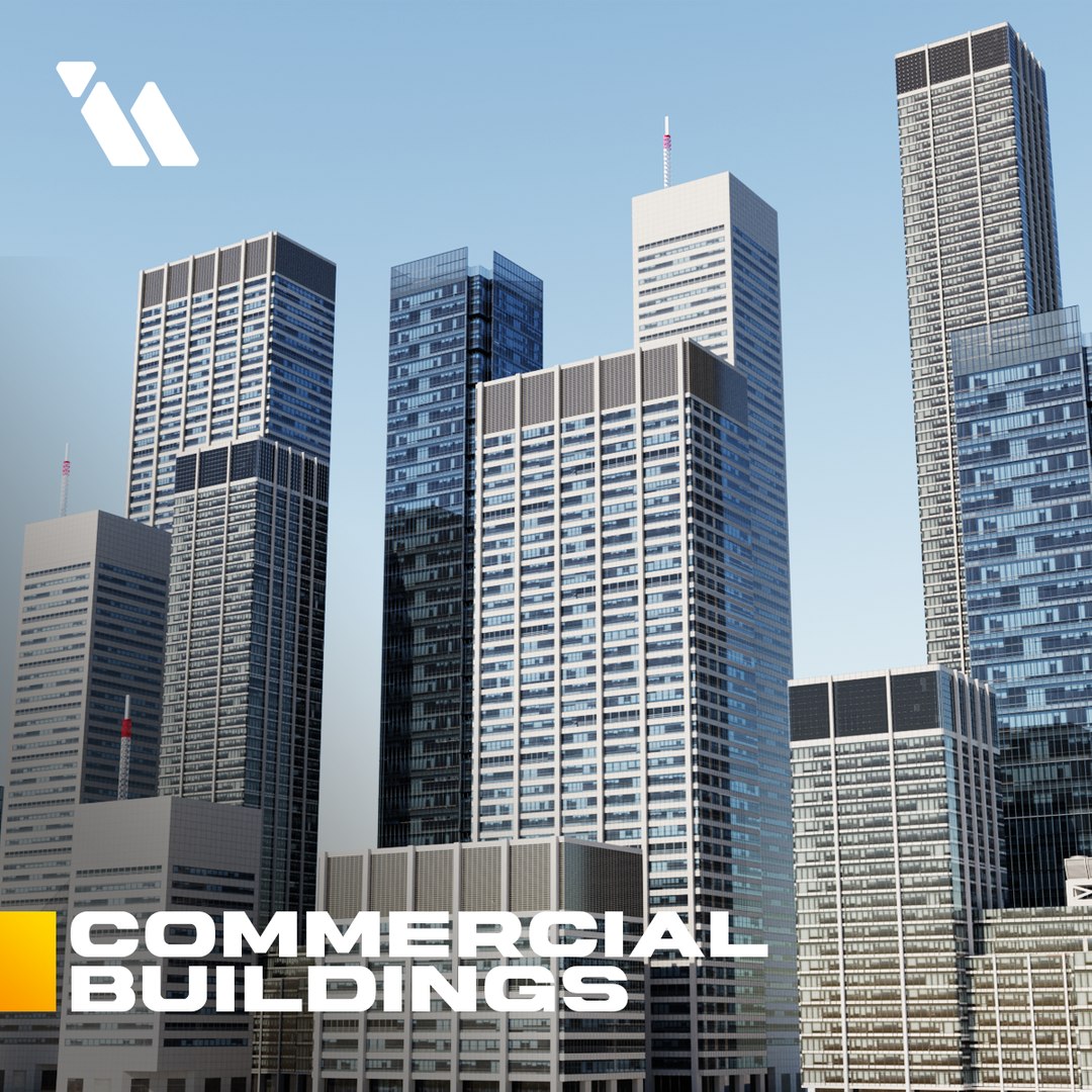 modelo 3d Skyscraper Buildings Pack - TurboSquid 2066855