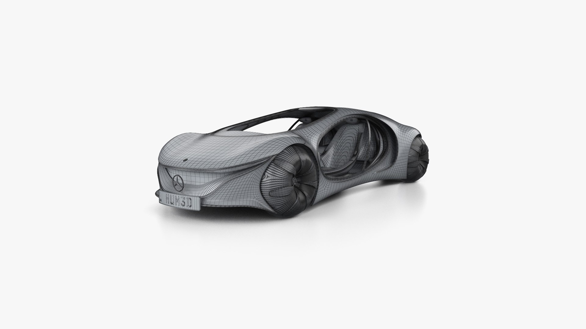3D Mercedes-Benz Vision AVTR With HQ Interior 2020 Model - TurboSquid ...