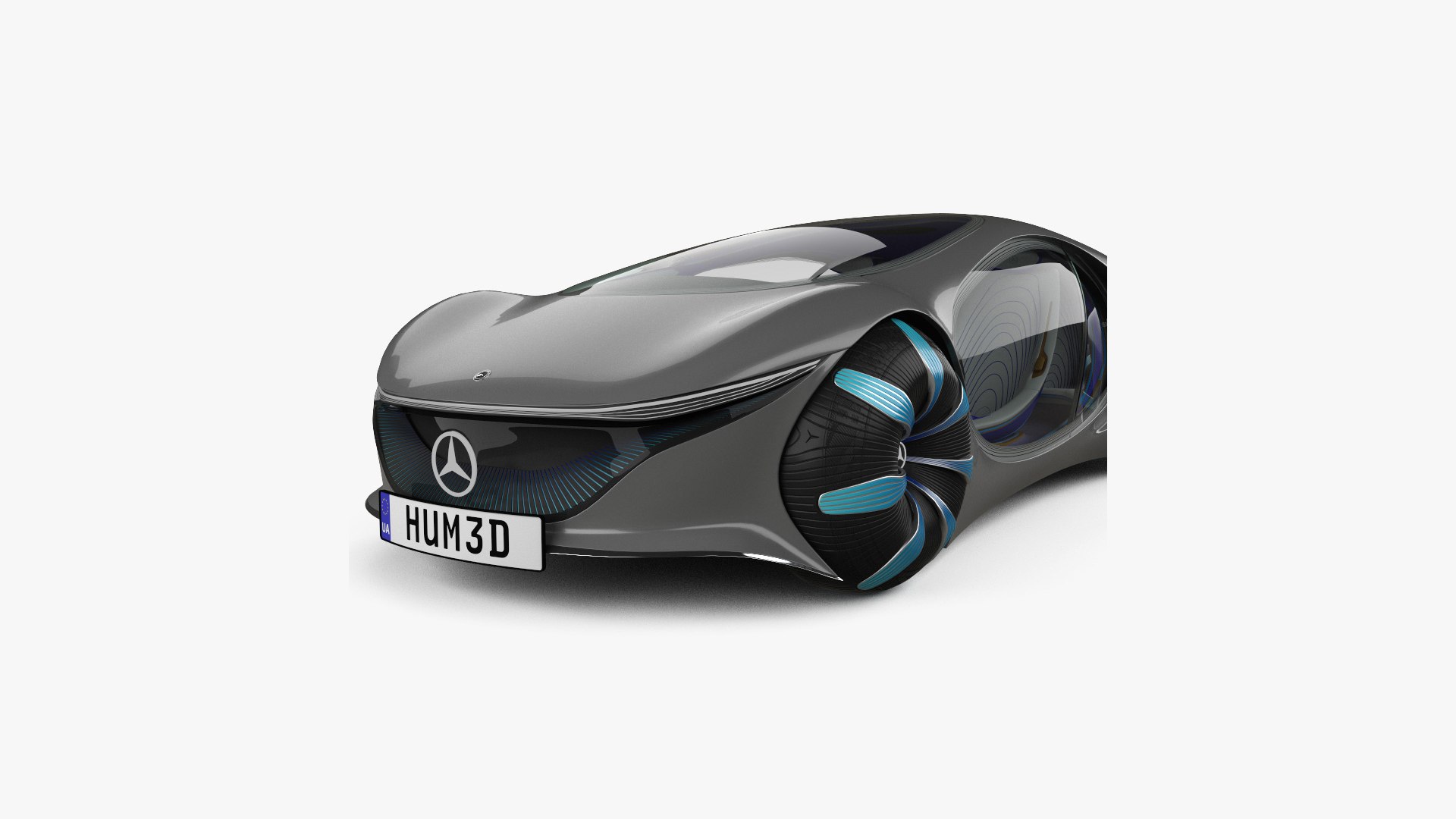 3D Mercedes-Benz Vision AVTR With HQ Interior 2020 Model - TurboSquid ...