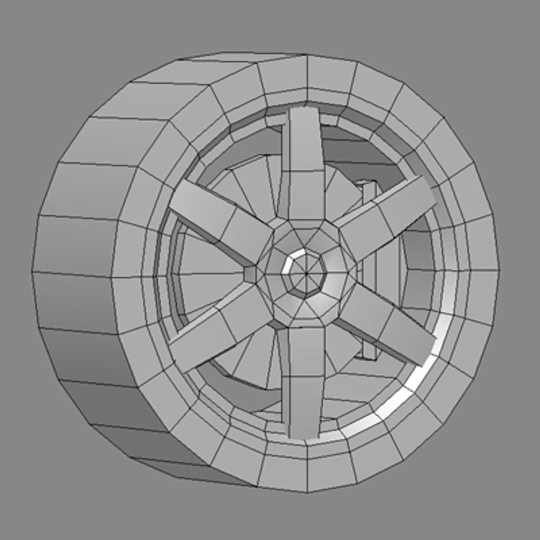 3d Compomotive Wheels Model
