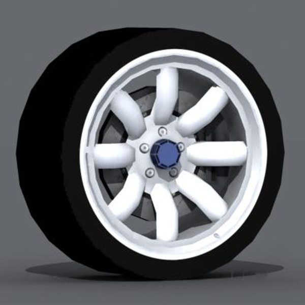 3d compomotive wheels model