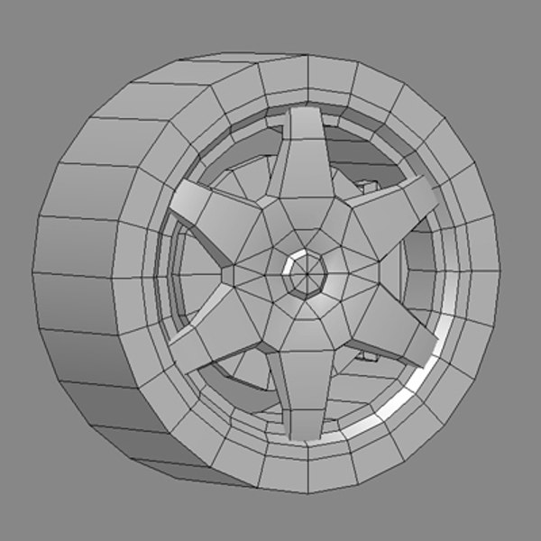 3d compomotive wheels model