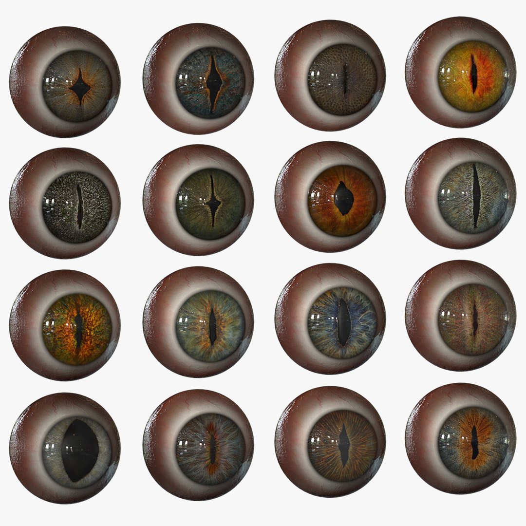 3D Creature Eyes Vol 07 - PBR - TurboSquid 2070327