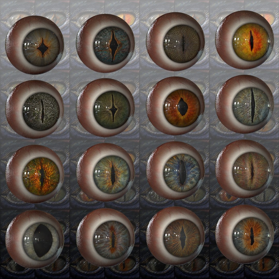 3D Creature Eyes Vol 07 - PBR - TurboSquid 2070327