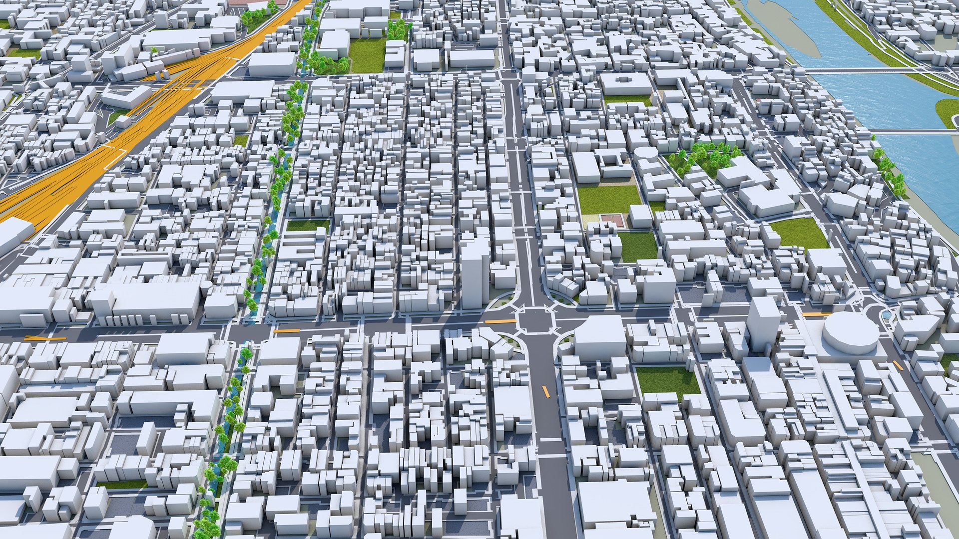 City area building 3D model - TurboSquid 1653155