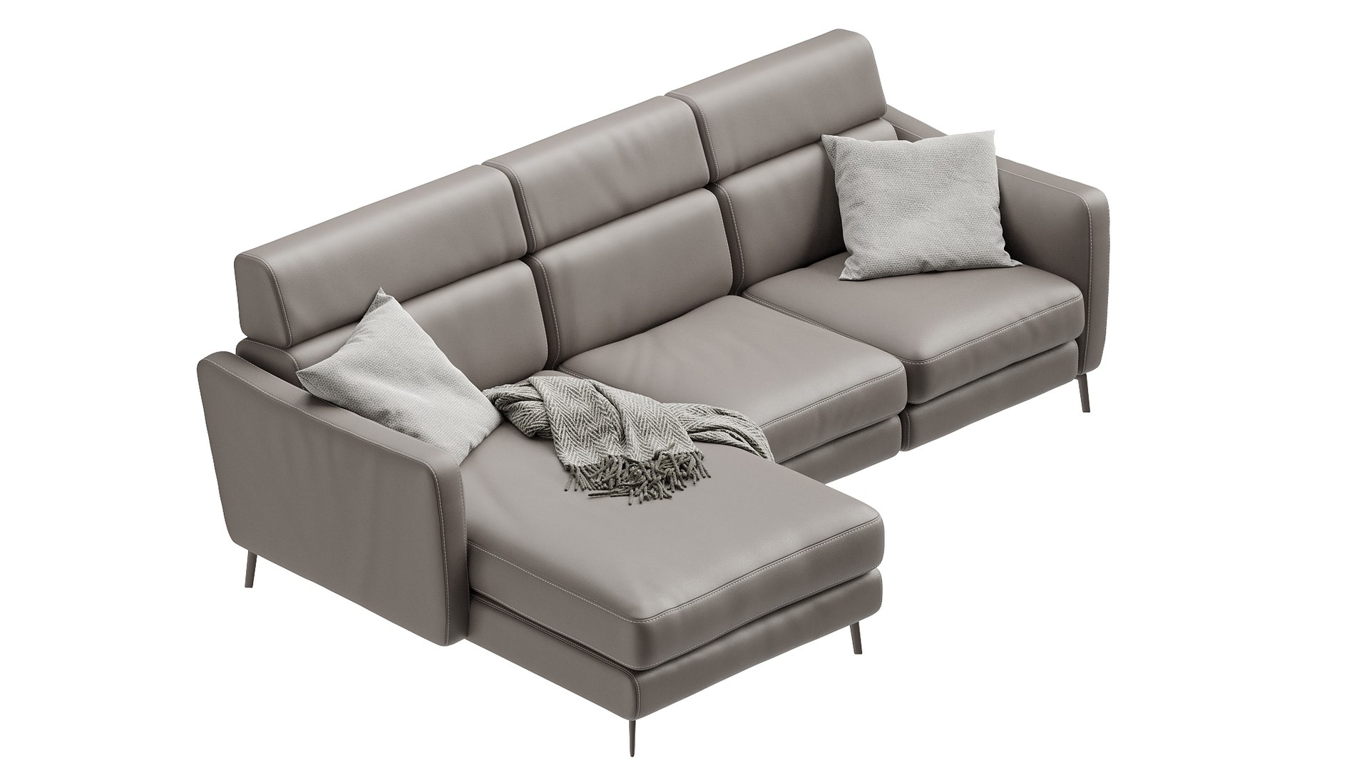 Natuzzi Greg C200 Corner Sofa 3D Model - TurboSquid 2239300