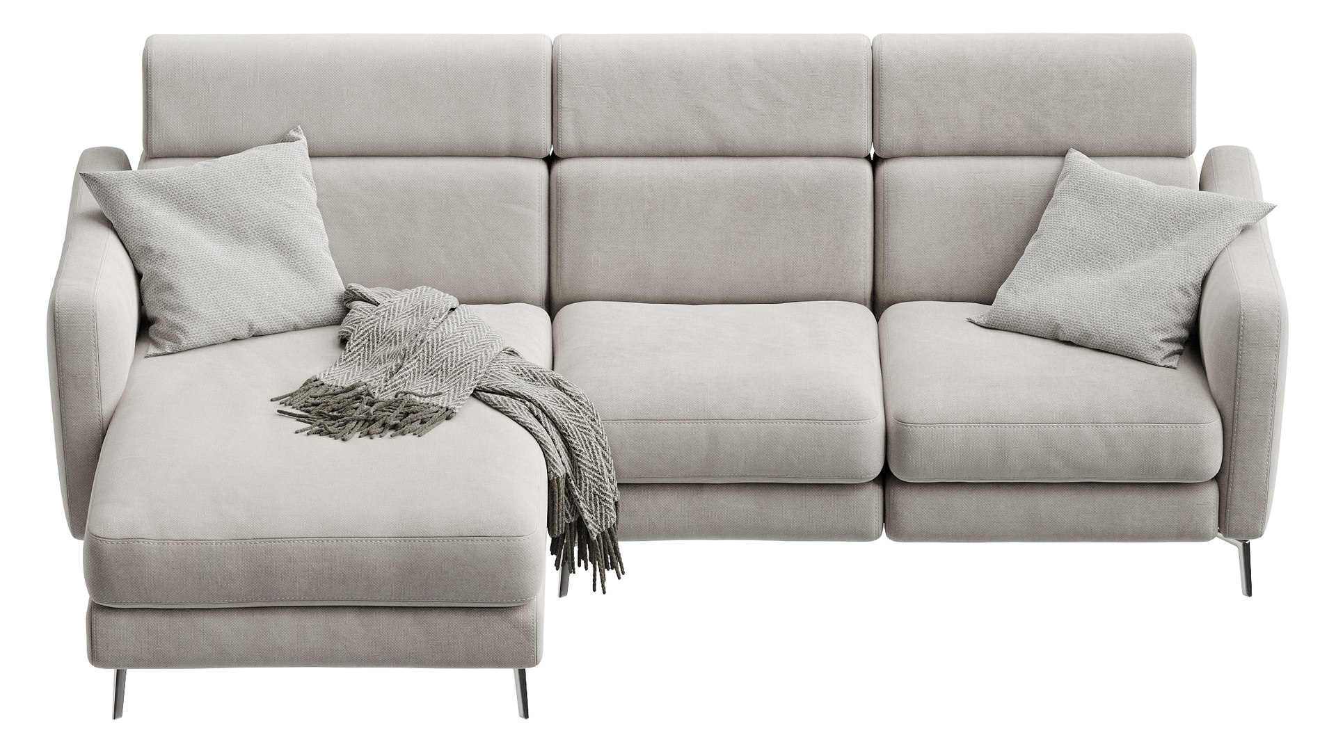 Natuzzi Greg C200 Corner Sofa 3D Model - TurboSquid 2239300