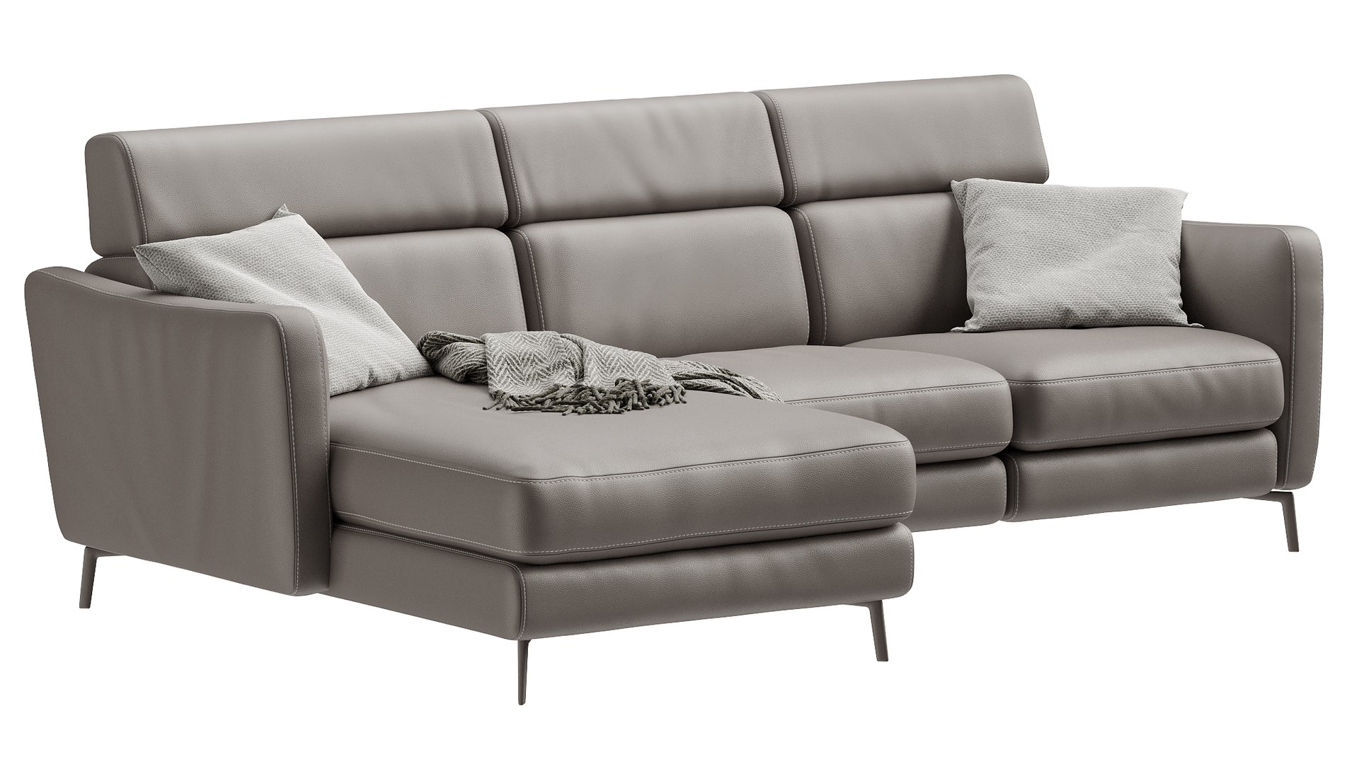Natuzzi Greg C200 Corner Sofa 3D Model - TurboSquid 2239300