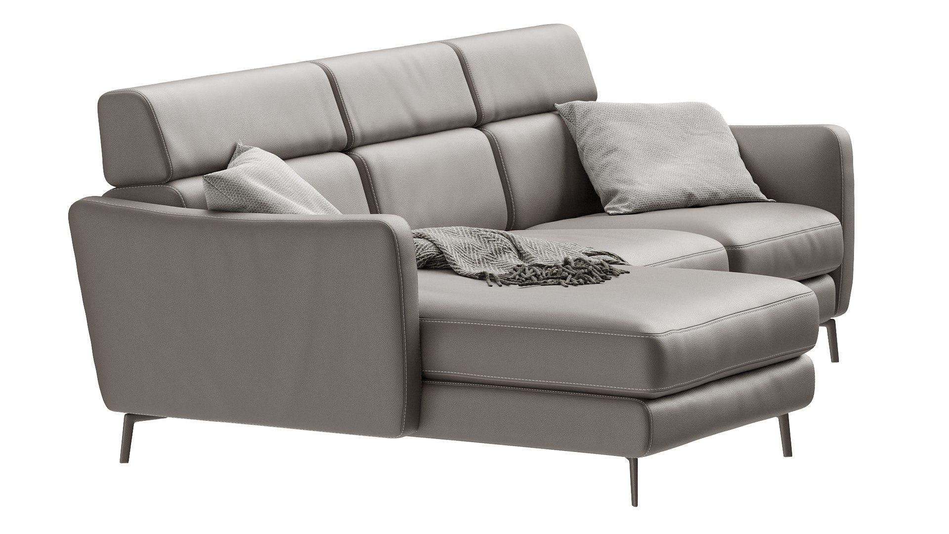 Natuzzi Greg C200 Corner Sofa 3D Model - TurboSquid 2239300